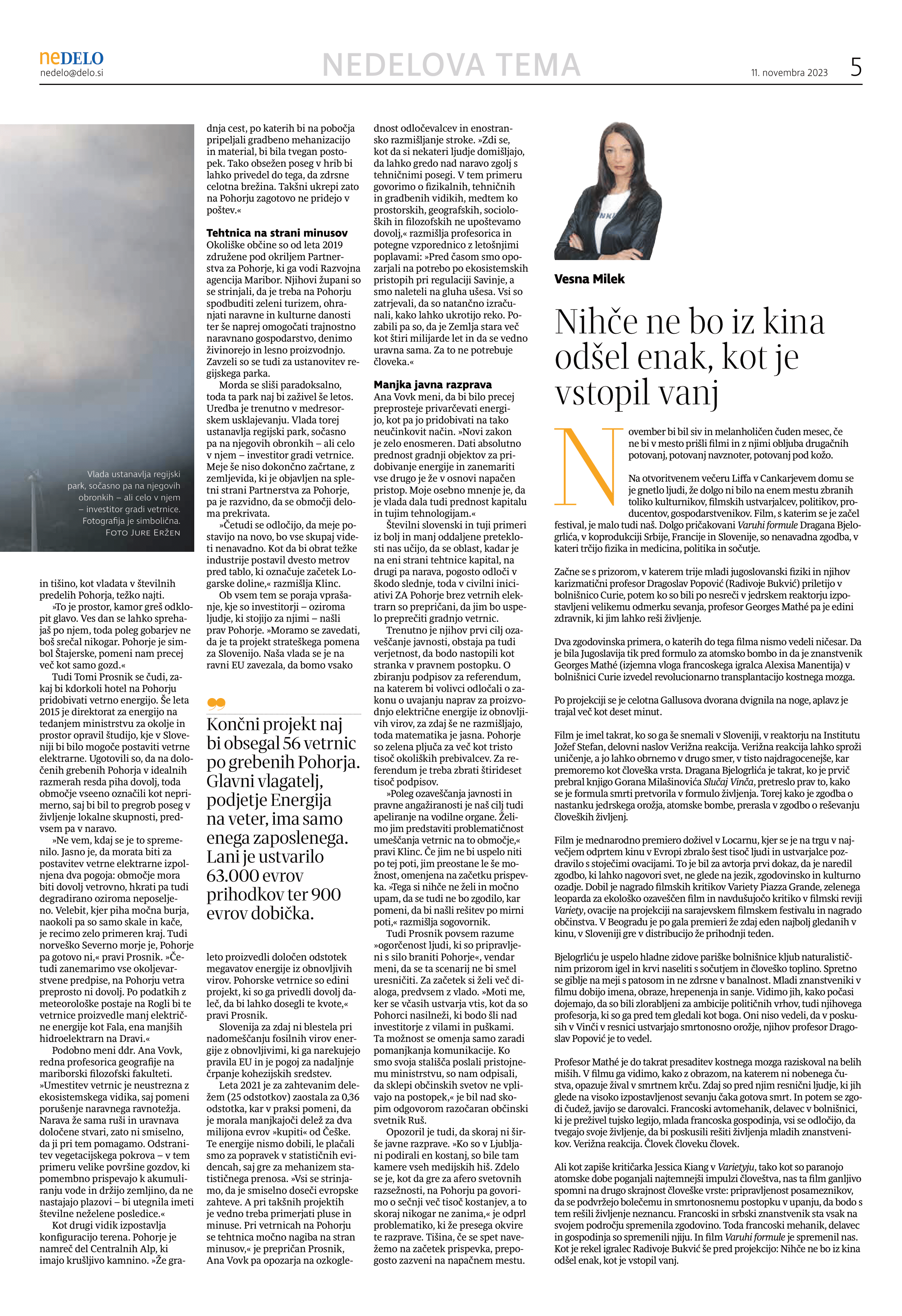 NEDELO - Društvo Moje Pohorje